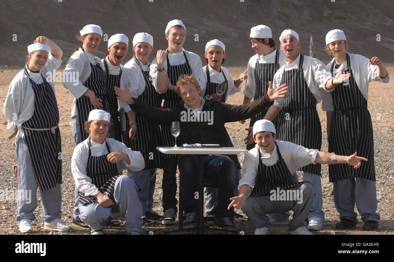 Oliver's graduating chefs Stock Photo - Alamy