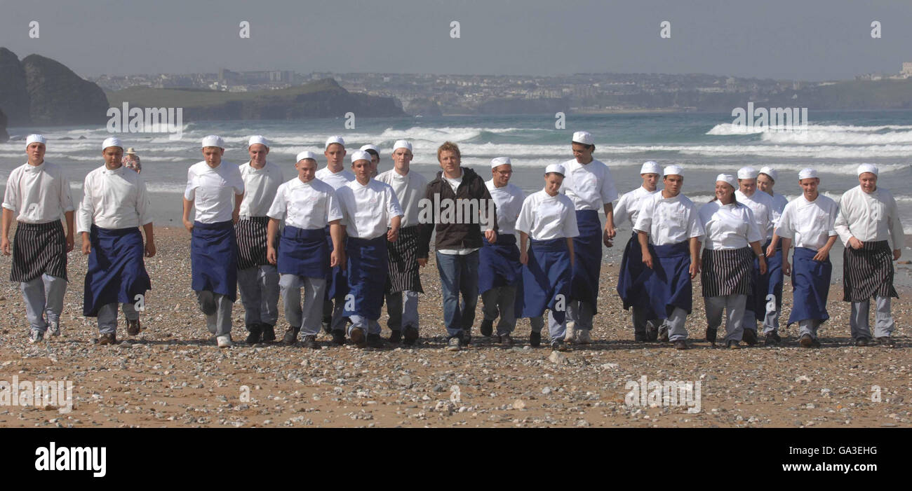 Oliver's graduating chefs Stock Photo - Alamy
