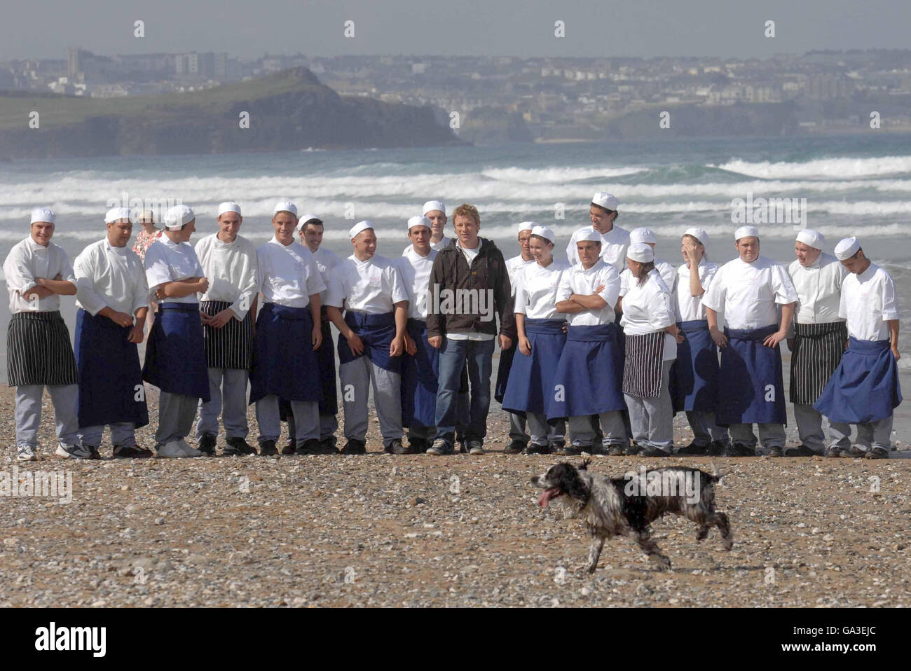 Oliver's graduating chefs Stock Photo - Alamy