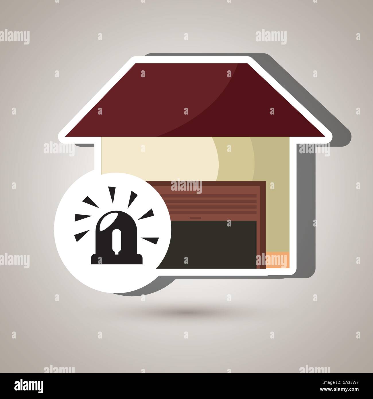 Connected alarm Stock Vector Images - Alamy