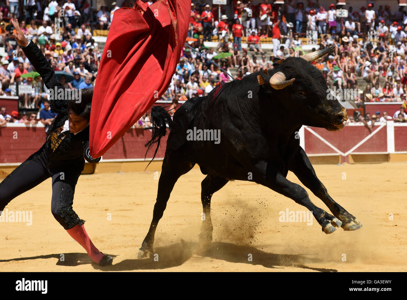 Soria, Spain. 01st July, 2016. Spanish bullfighter Carlos Enrique ...
