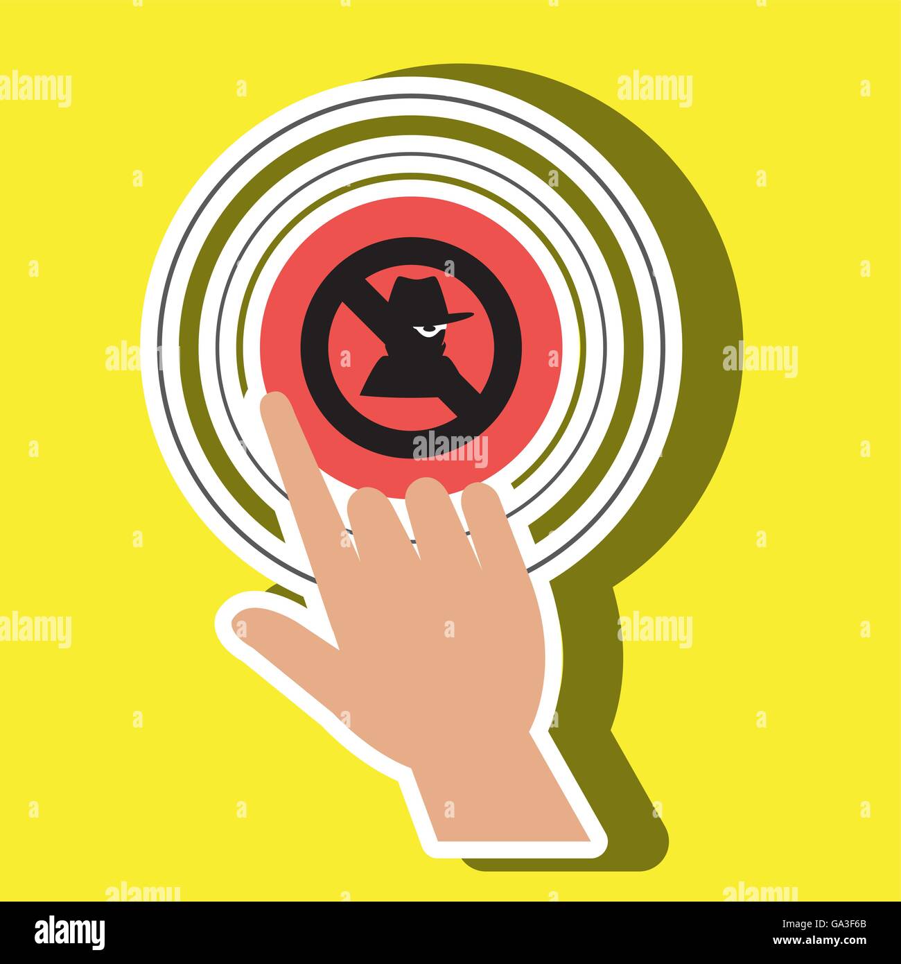 human hand selecting isolated icon design Stock Vector Image & Art - Alamy