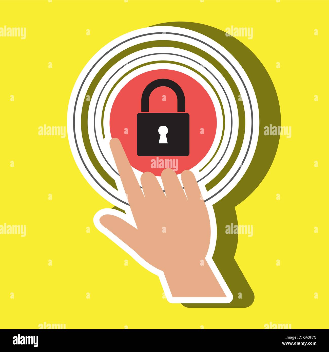 human hand selecting isolated icon design Stock Vector Image & Art - Alamy