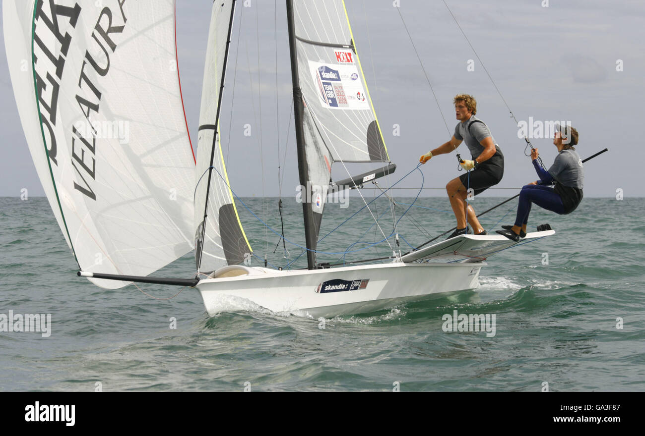 Preparation ISAF World Sailing Championships - Portugal Stock Photo - Alamy