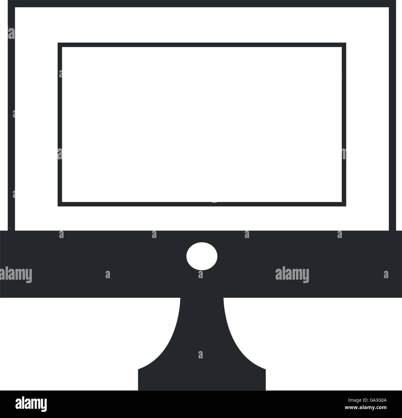 simple computer icon Stock Vector Image & Art - Alamy