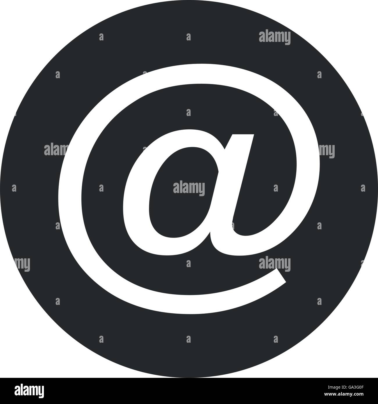 at symbol icon Stock Vector Image & Art - Alamy
