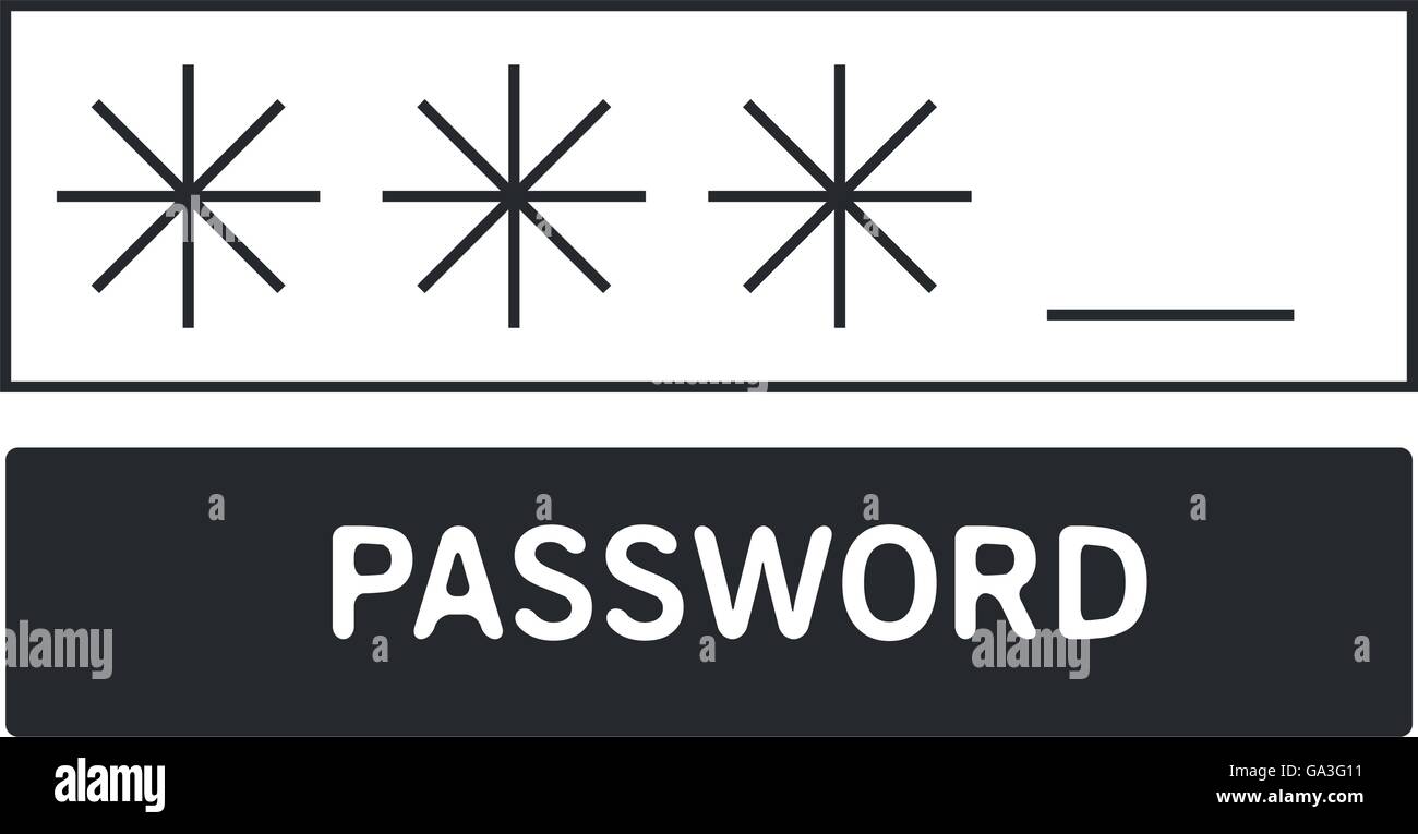 four digit password icon Stock Vector Image & Art - Alamy