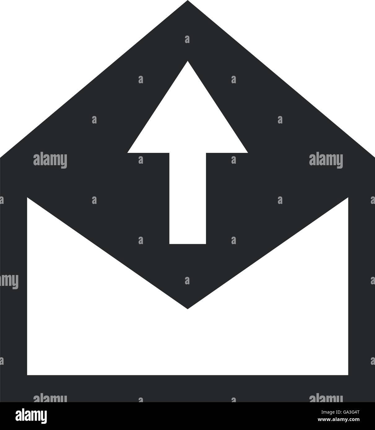 envelope with arrow upwards icon Stock Vector Image & Art - Alamy