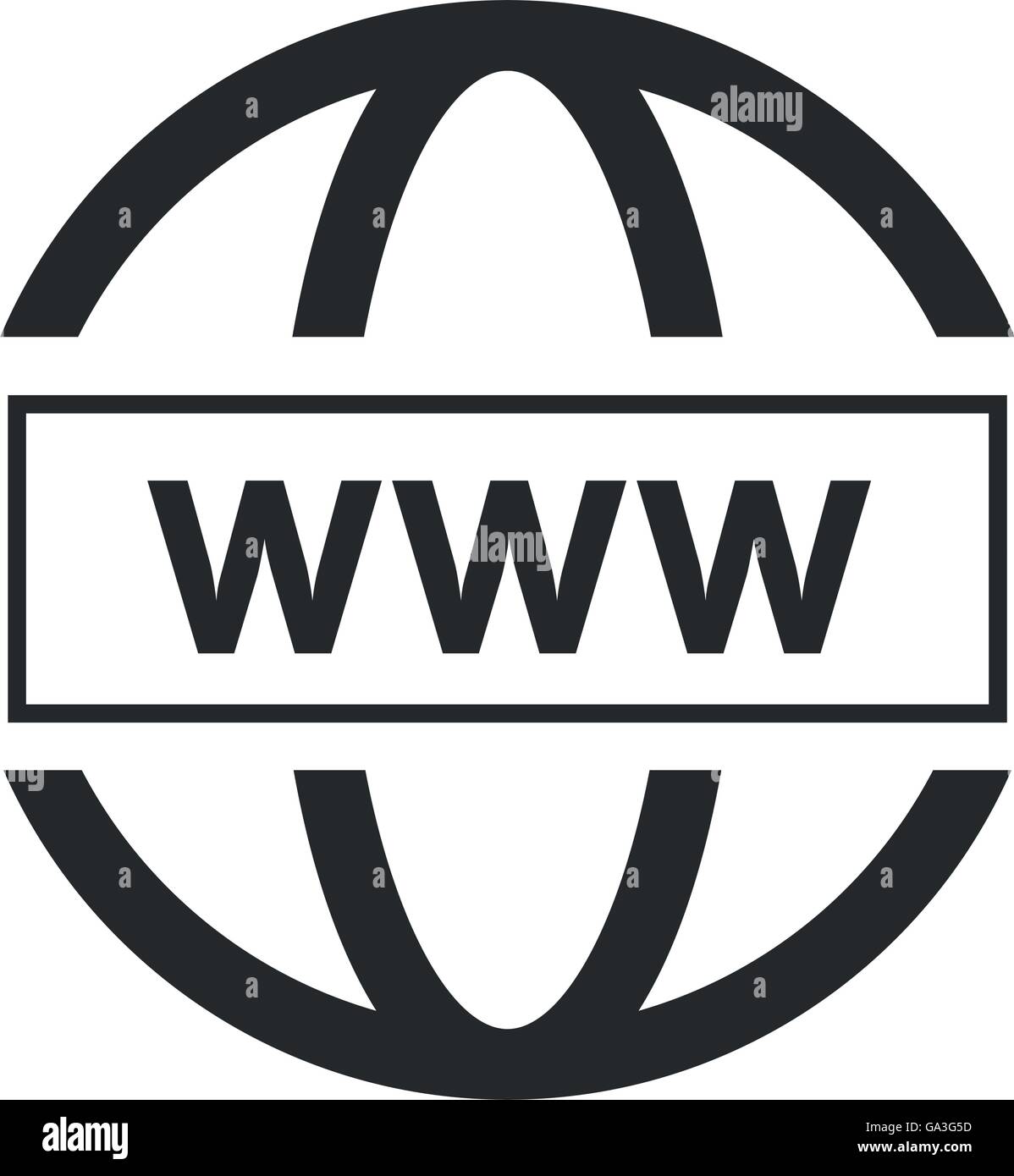 simple www icon Stock Vector Image & Art - Alamy