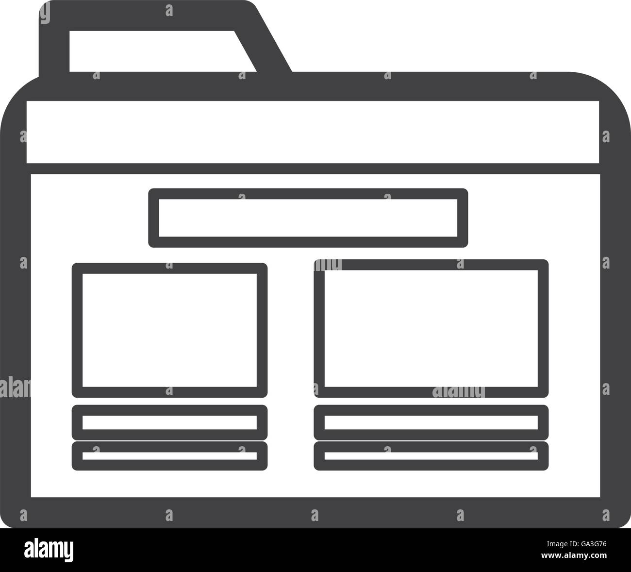 file folder icon Stock Vector Image & Art - Alamy