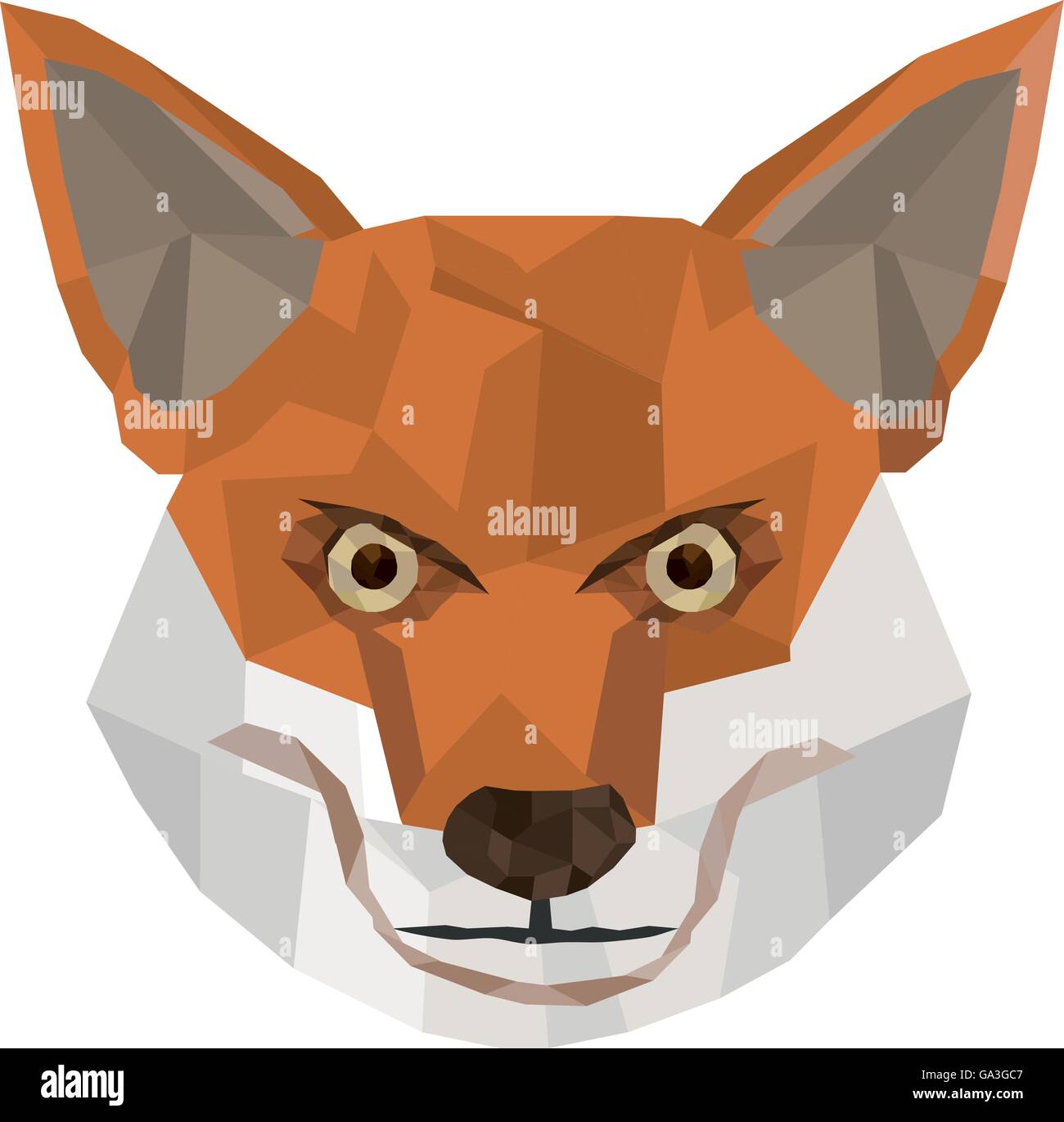 geometric texture fox icon Stock Vector Image & Art - Alamy