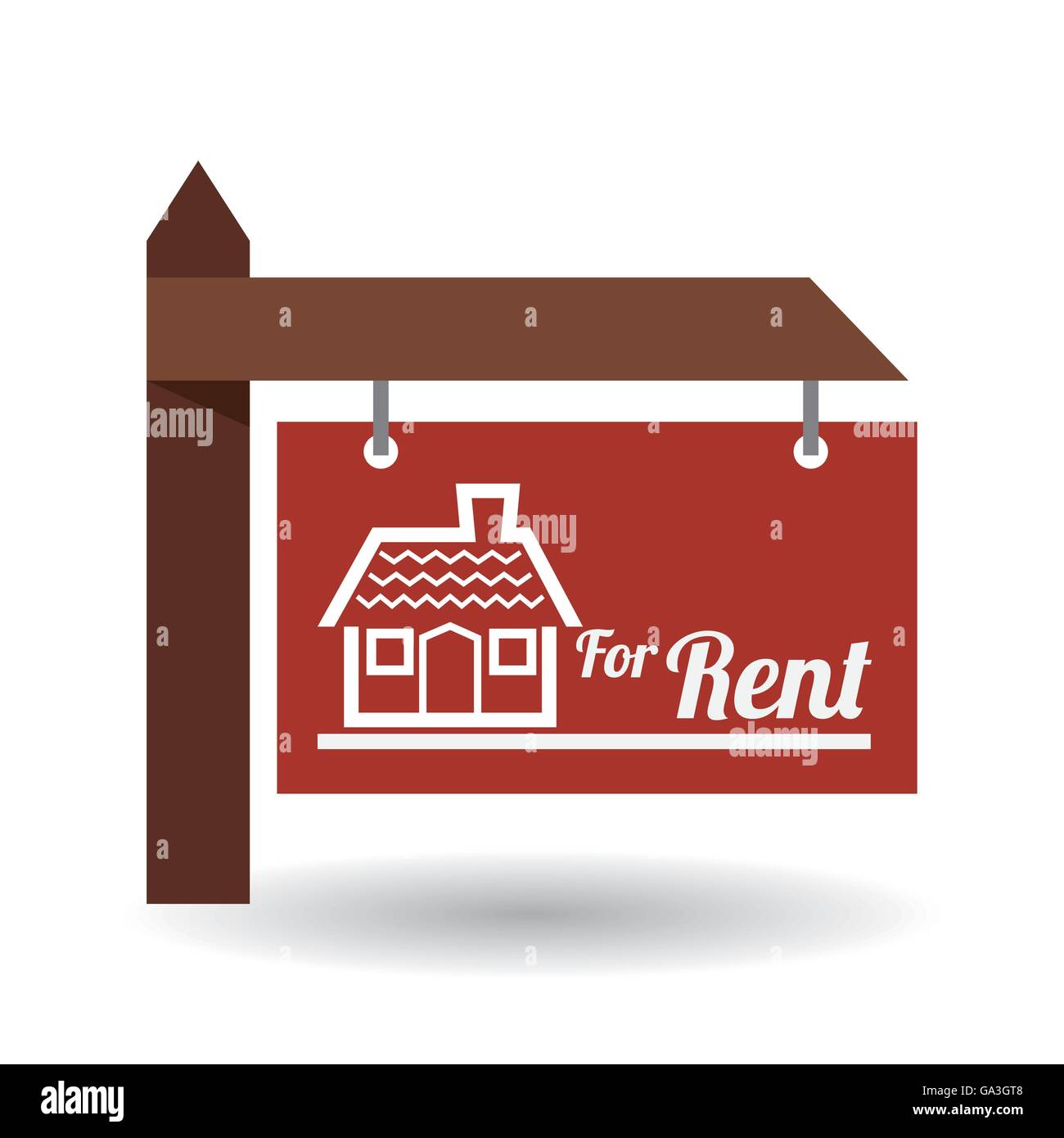 Real estate design. home concept. Property icon, vector illustration ...