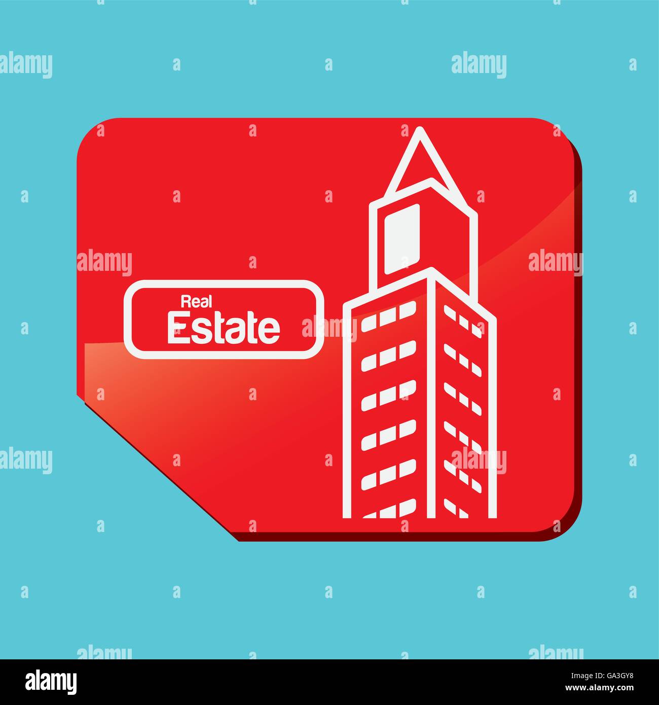 Real estate design. building concept. Property icon Stock Vector Image ...