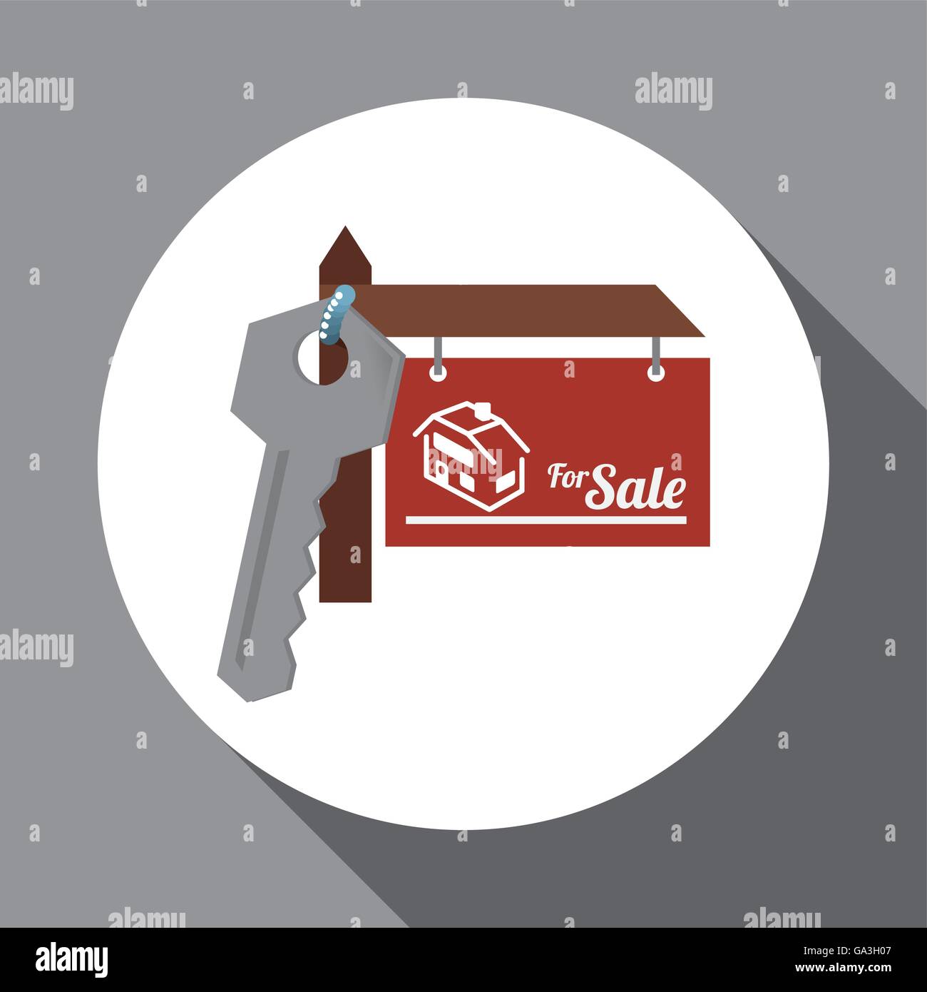 Real estate design. home concept. Property icon Stock Vector Image ...