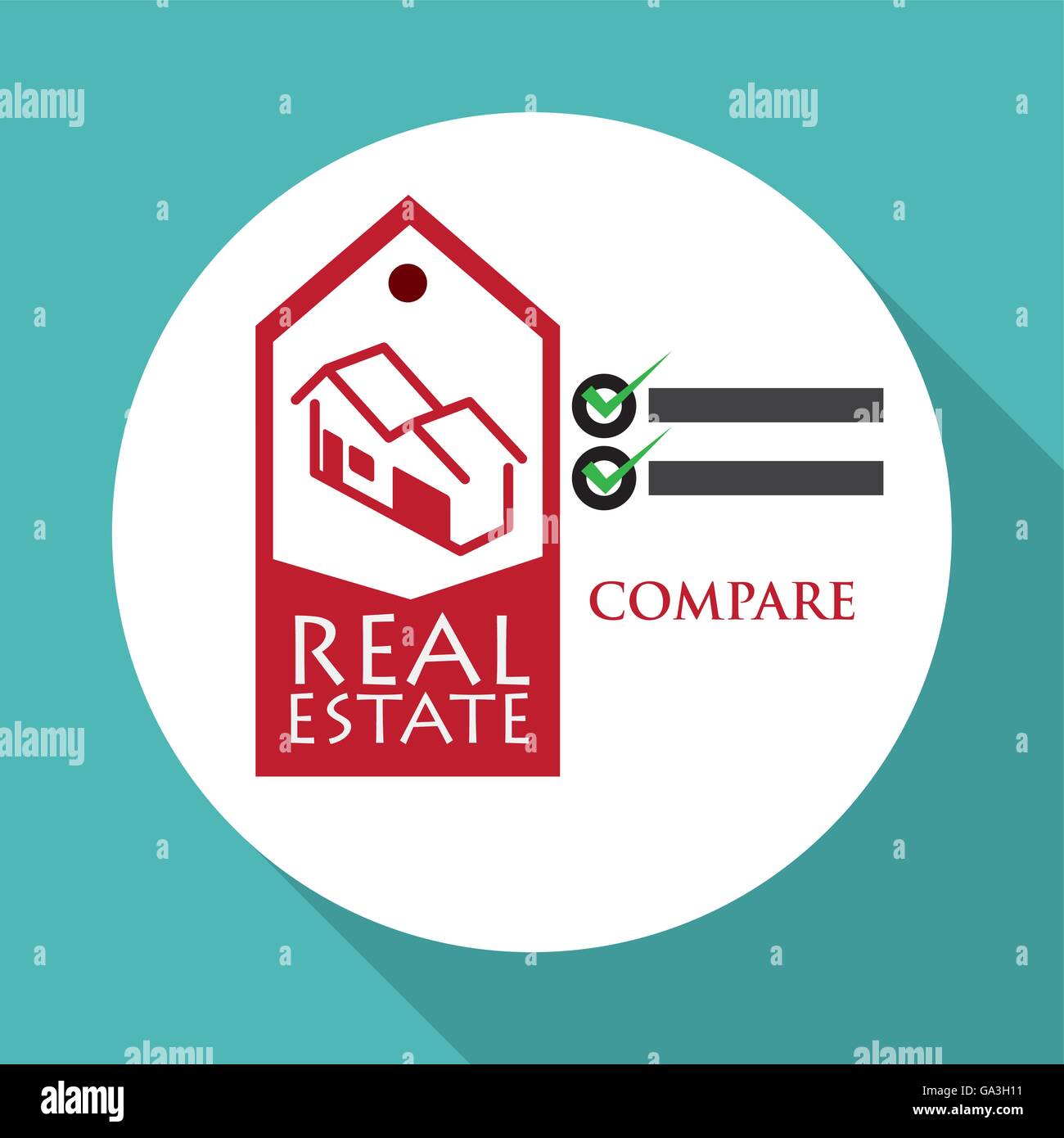 Real estate design. home concept. Property icon Stock Vector Image ...