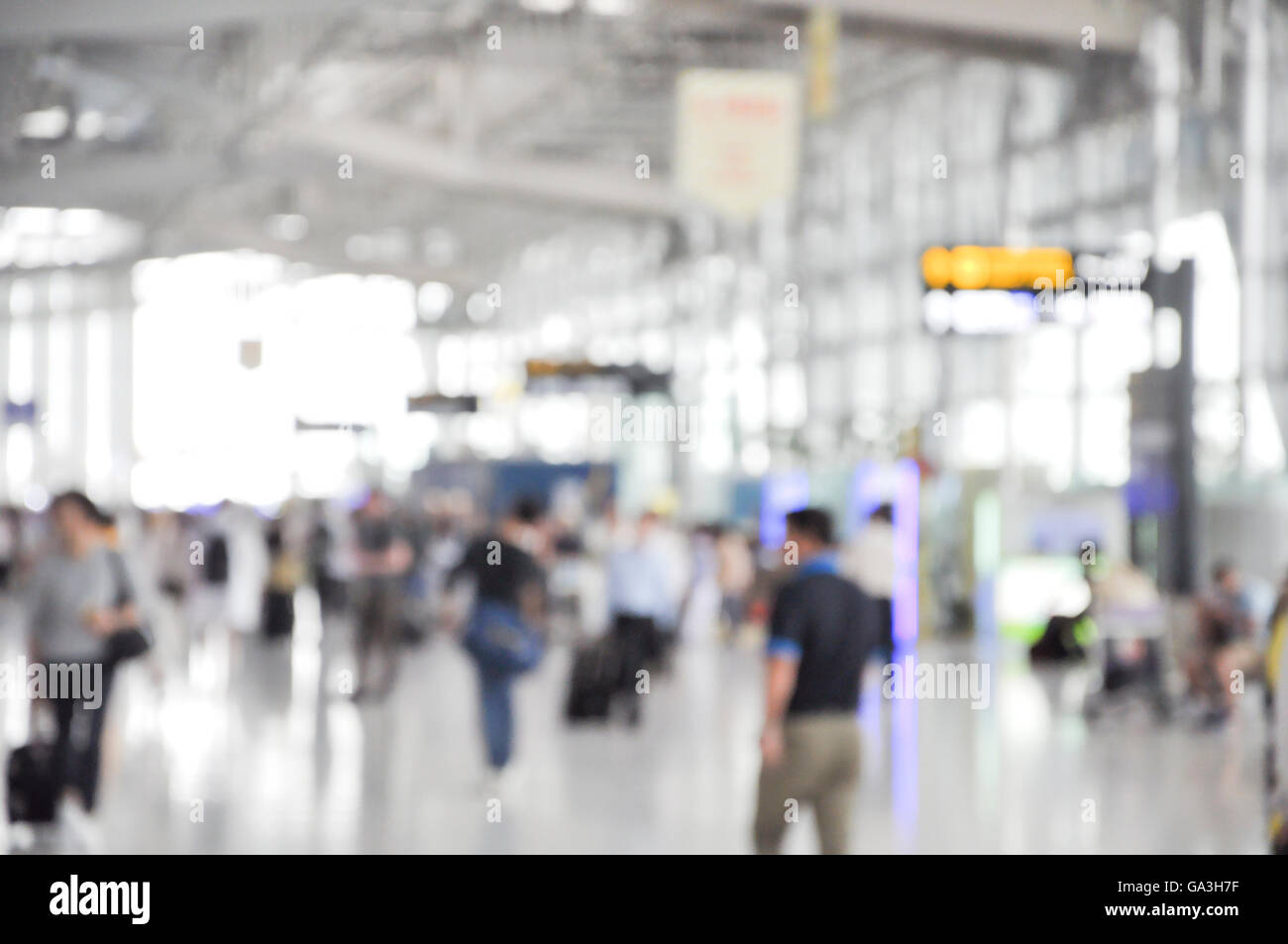 Blurred background, Traveler at airport terminal blur background Stock ...