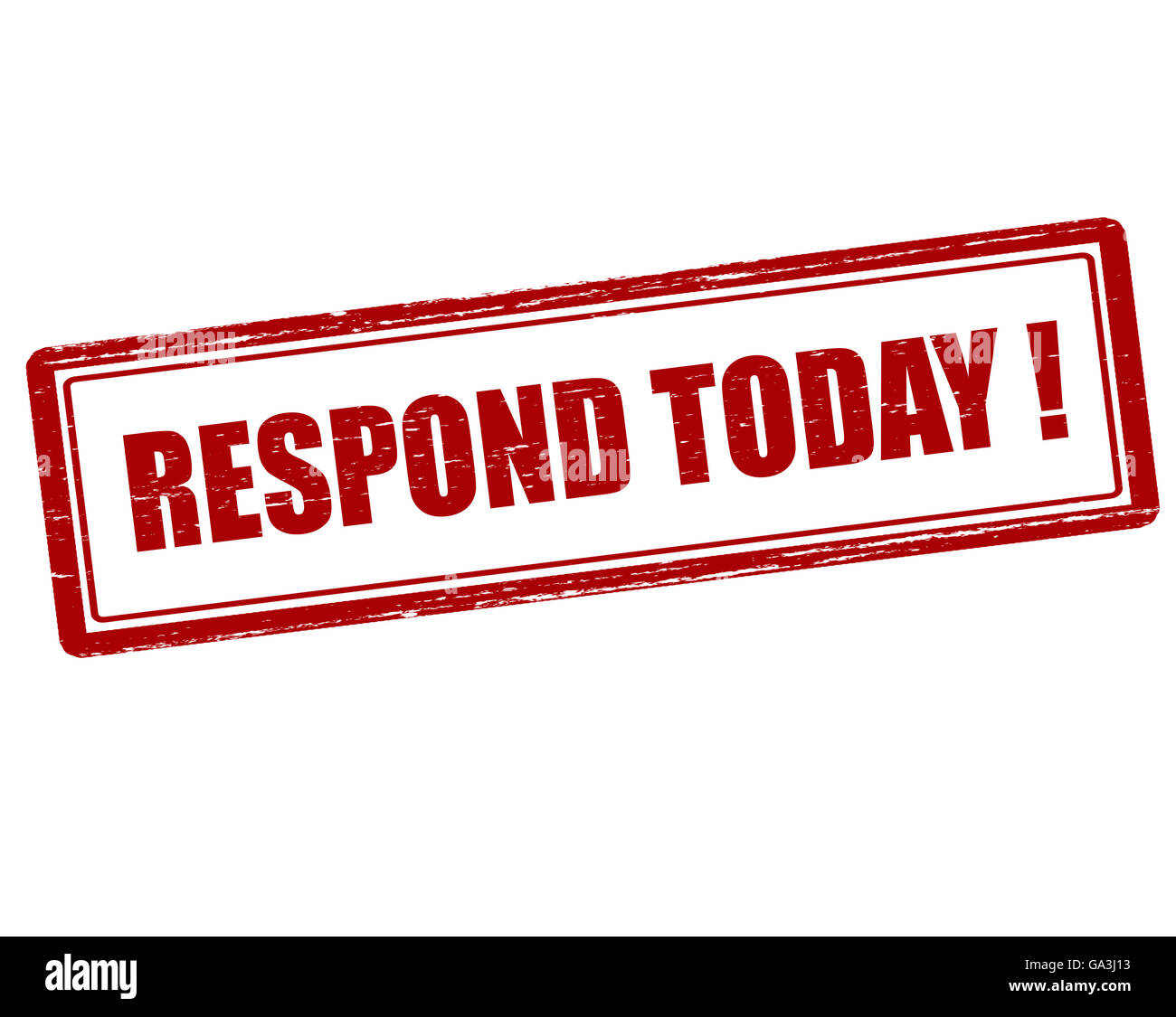 Rubber stamp with text respond today inside, vector illustration Stock ...