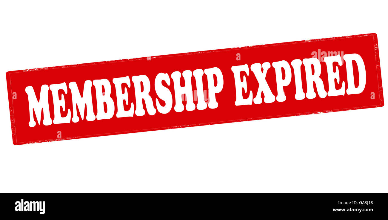 Rubber stamp with text membership expired inside, vector illustration ...
