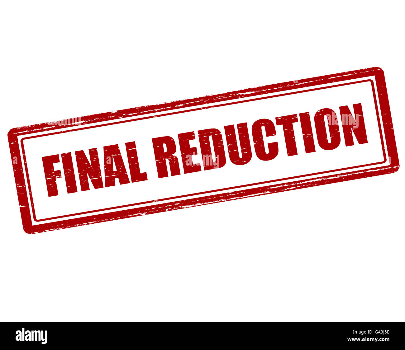 Rubber stamp with text final reduction inside, vector illustration ...