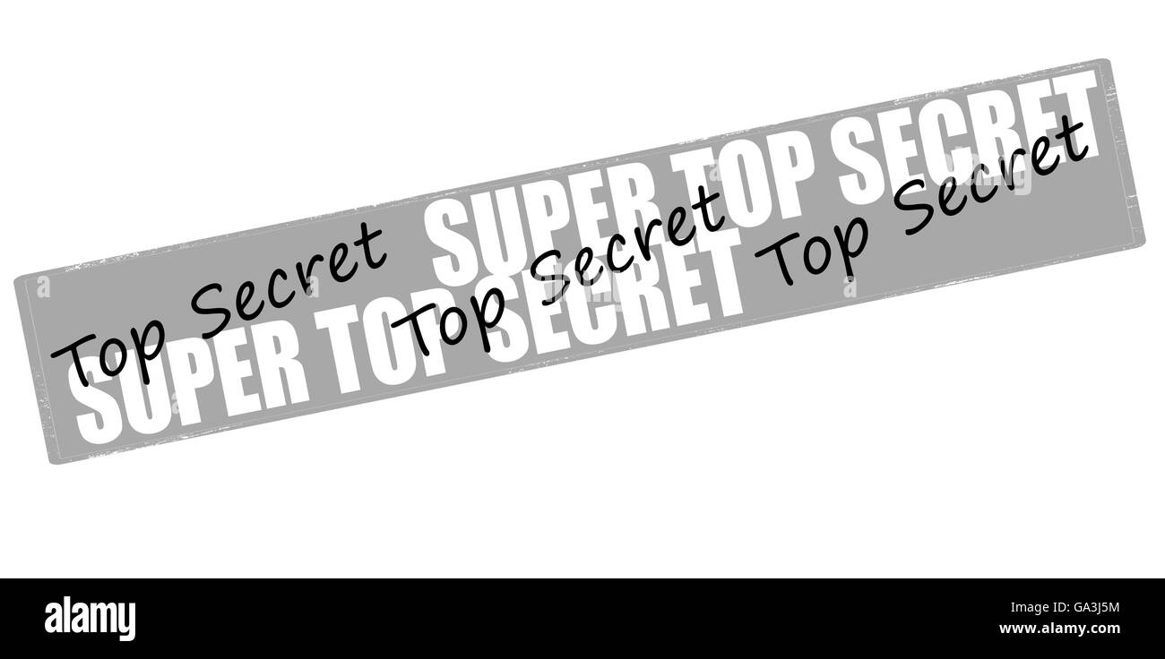 Rubber stamp with text super top secret inside, vector illustration ...