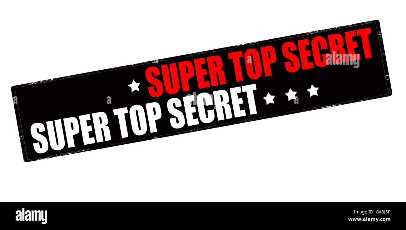 Rubber stamp with text super top secret inside, vector illustration ...
