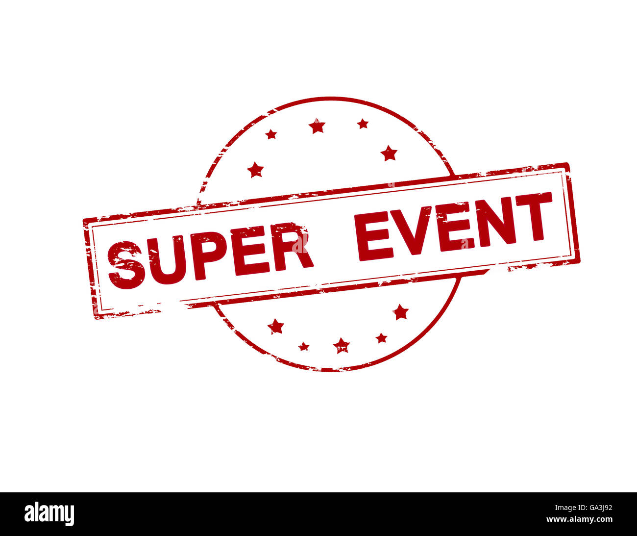 Rubber stamp with text super event inside, vector illustration Stock ...