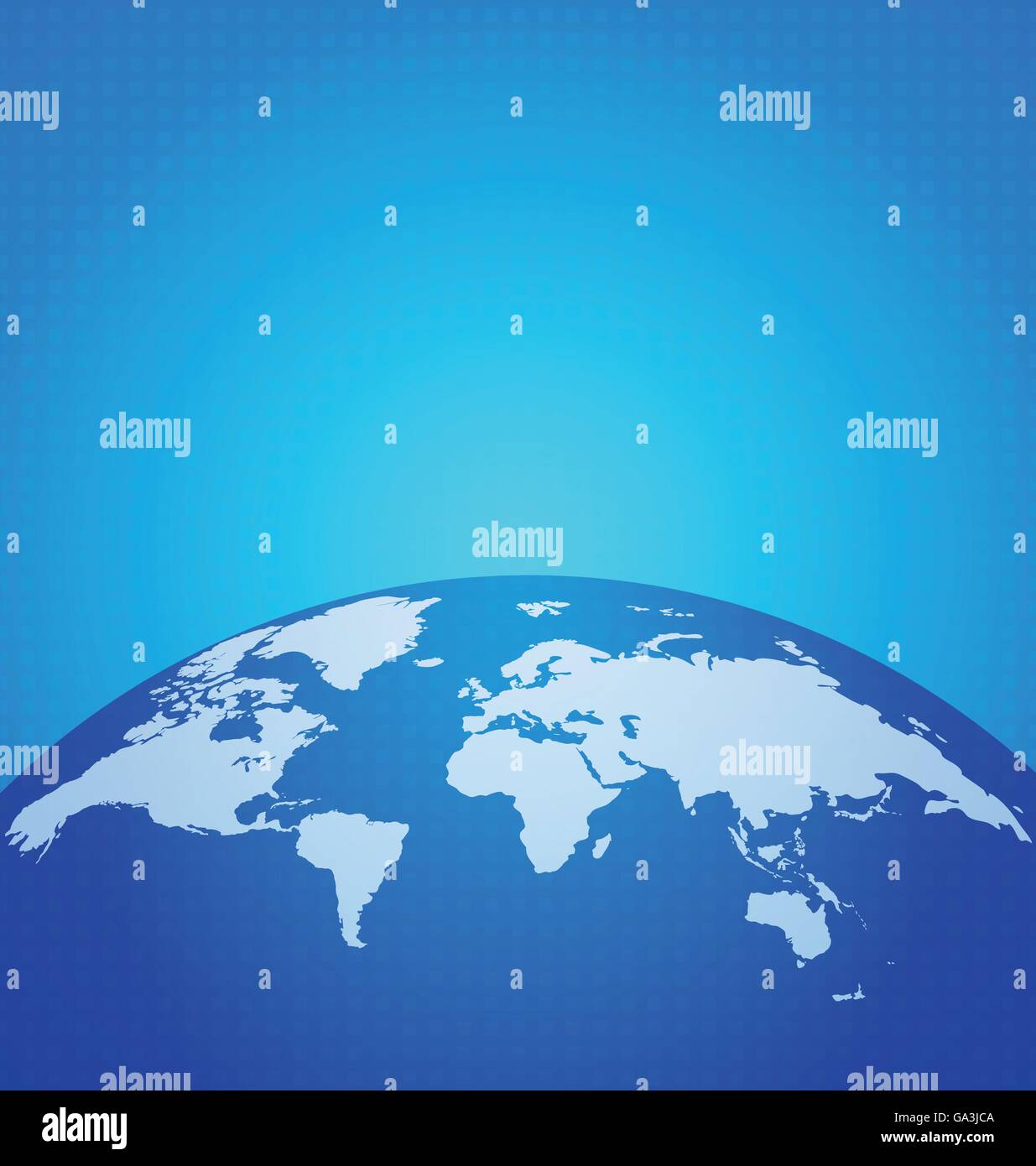 Global technology network with dot digital world map, vector ...