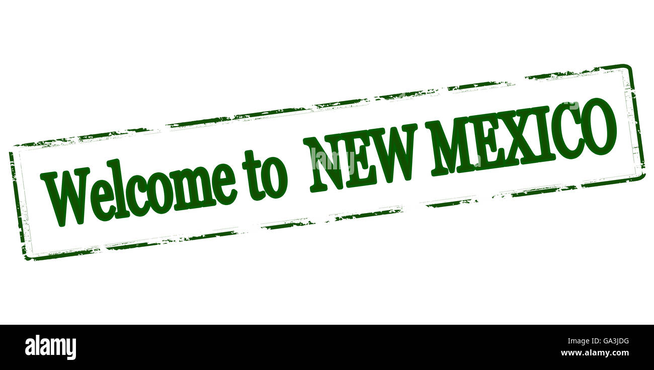 Rubber stamp with text welcome to New Mexico inside, vector ...