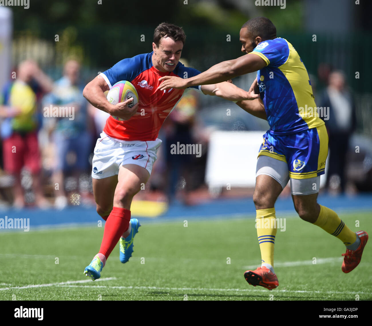 Team GB's Lee Jones in action during the Sevens and The City at Allianz ...