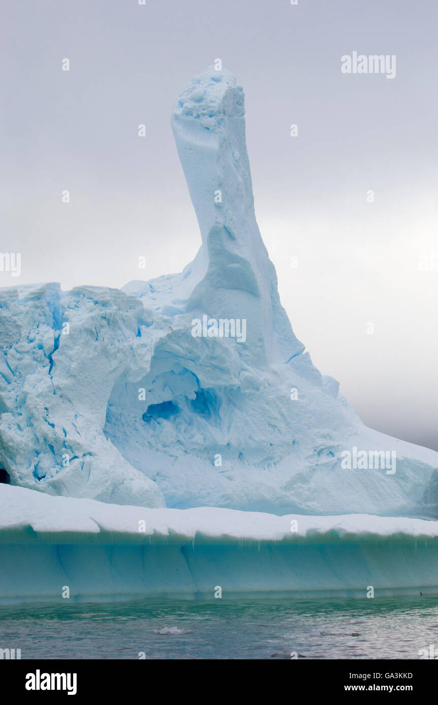 Iceberg near Pleneau Island, Lemaire Channel, Antarctic Peninsula ...