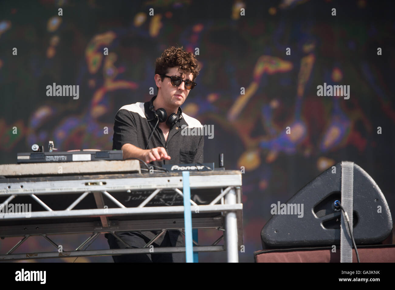 Jamie XX performing at the British Summer Time festival at Hyde Park in ...