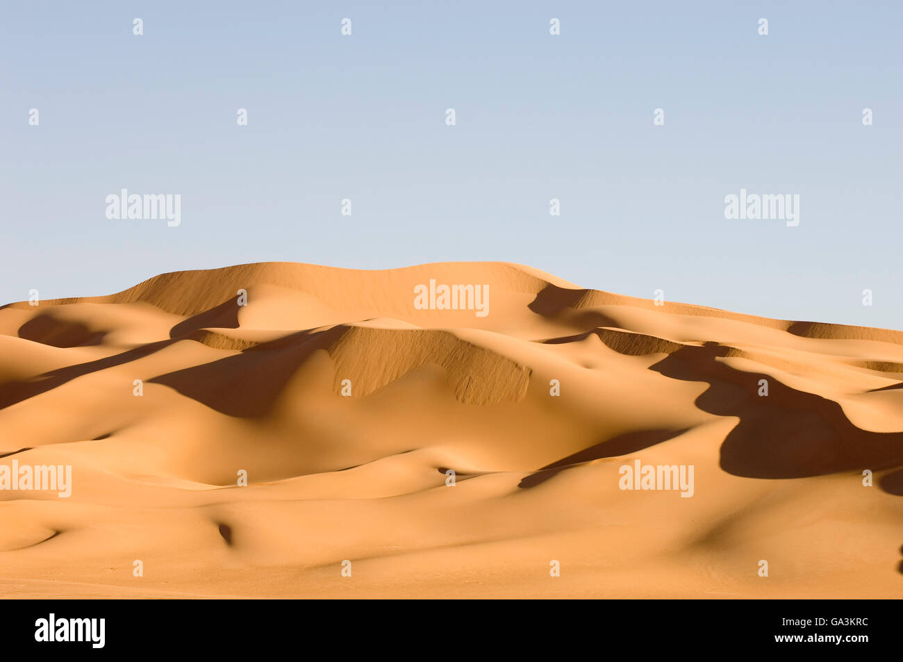 Sand dunes, Erg Awbari, Sahara desert, Fezzan, Libya, North Africa ...