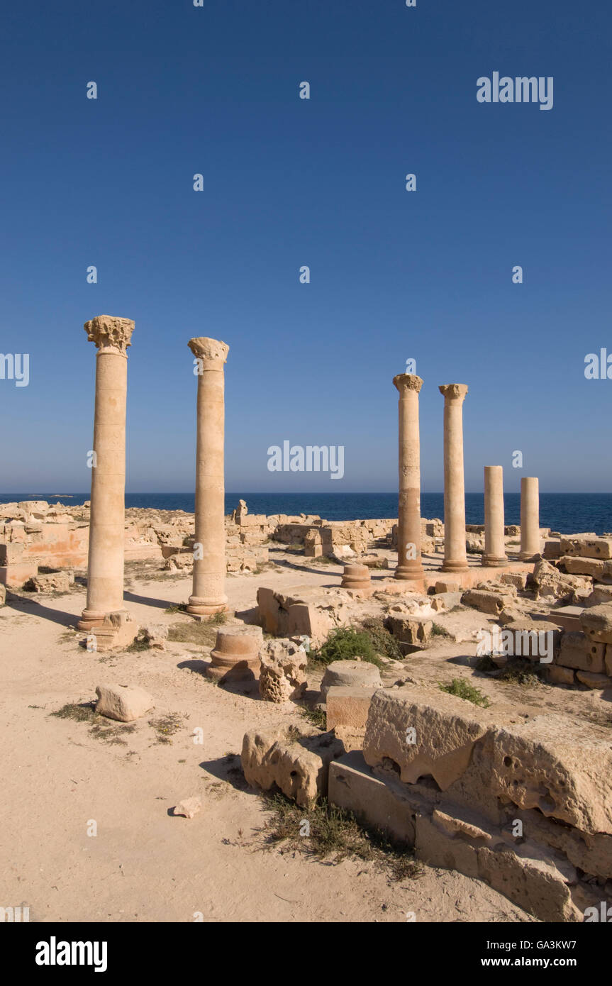 Sabratha, Sabratah or Siburata Roman site, UNESCO World Heritage Site ...