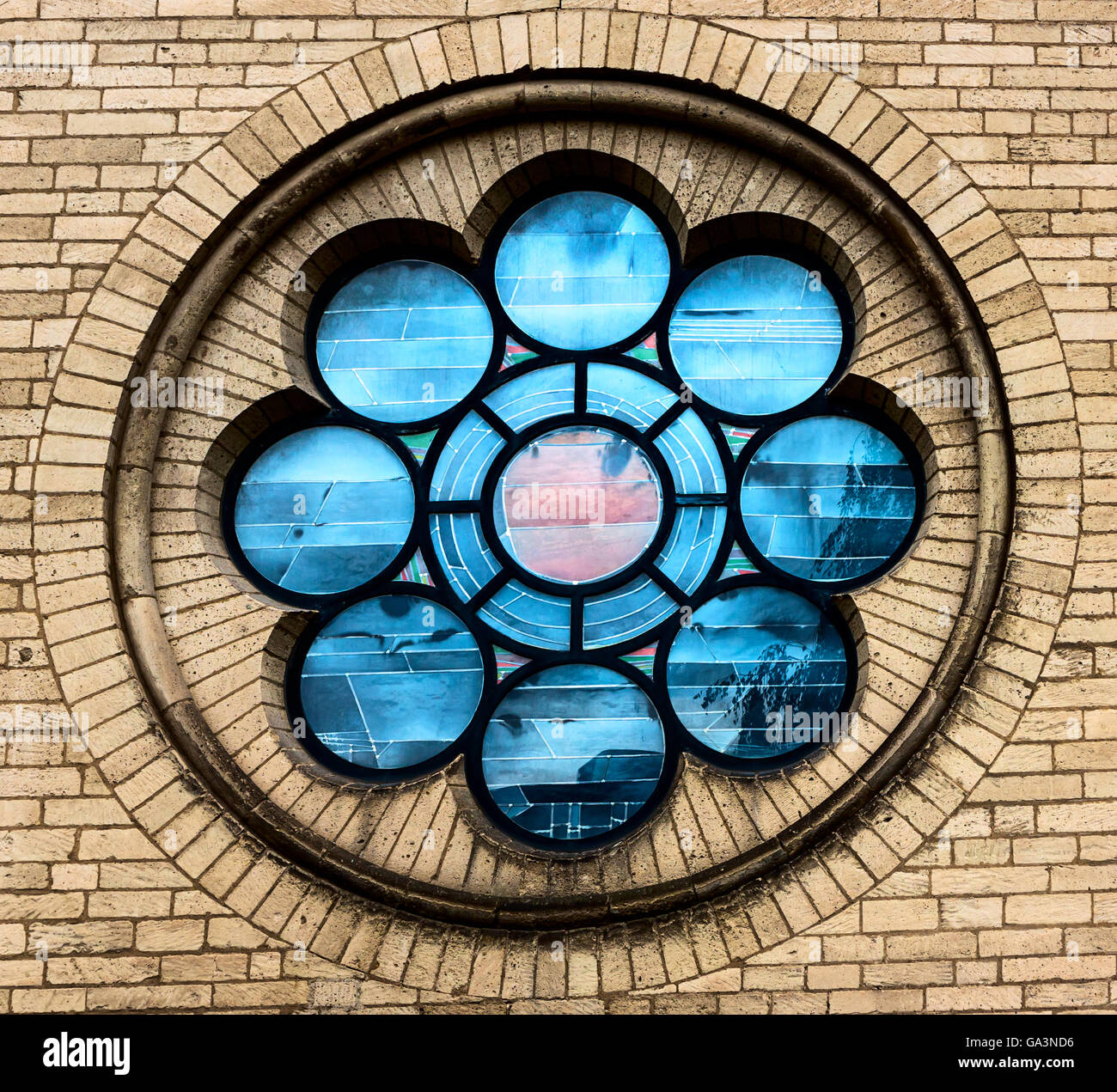 Rosette Window at the Great St. Martin Church in Cologne, Germany Stock ...