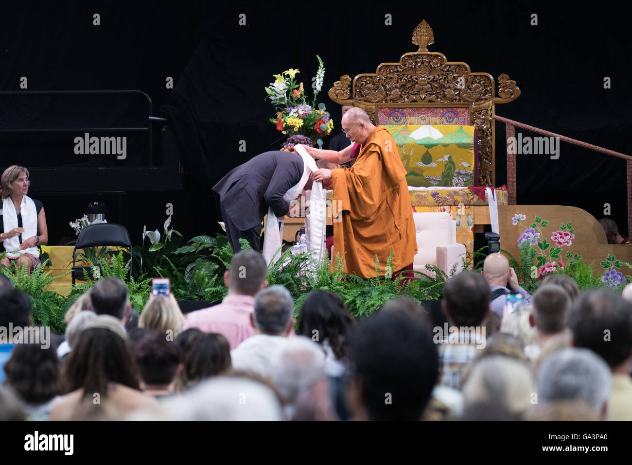 His Holiness the 14th Dalai Lama visits the University of Colorado in ...