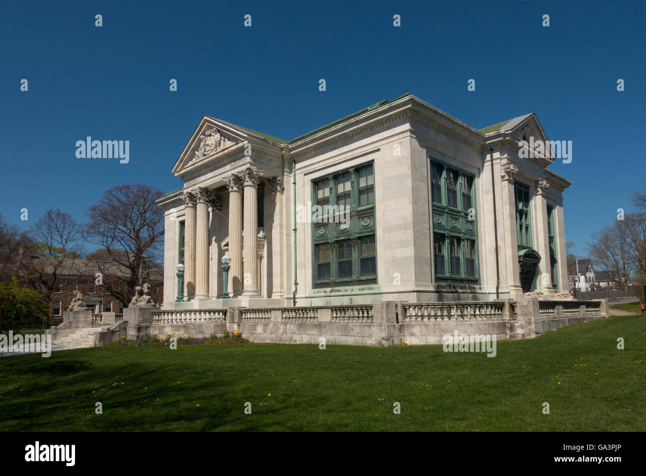 Colt memorial hall Bristol Rhode Island Stock Photo - Alamy
