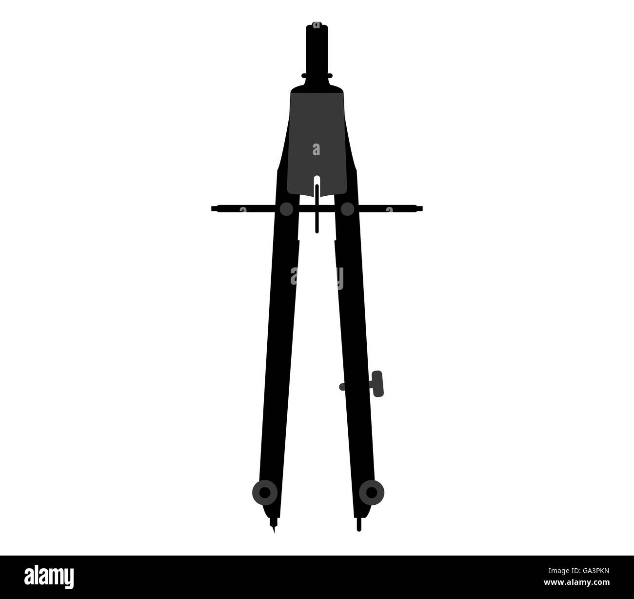 Pair of compass Black and White Stock Photos & Images - Alamy