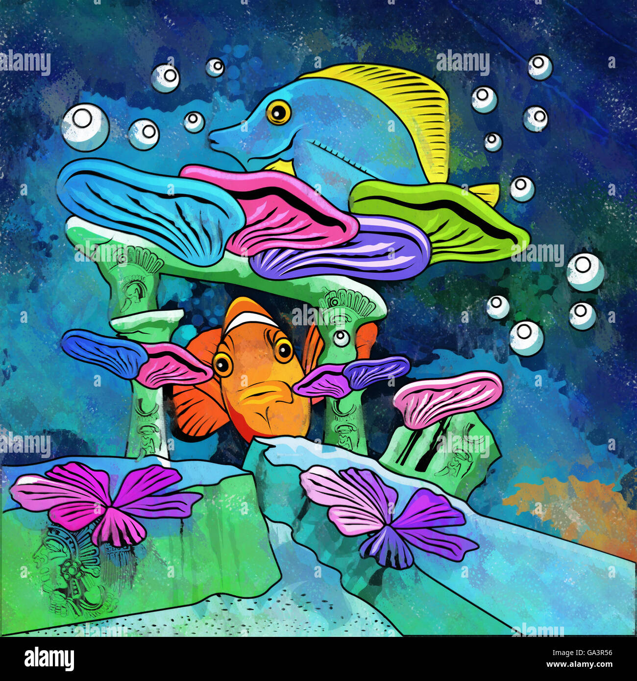 Tropical freshwater fishes fighting hi-res stock photography and images ...