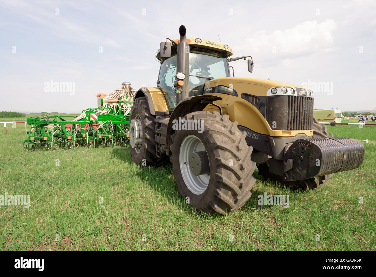 Tractor with seed drill hi-res stock photography and images - Alamy