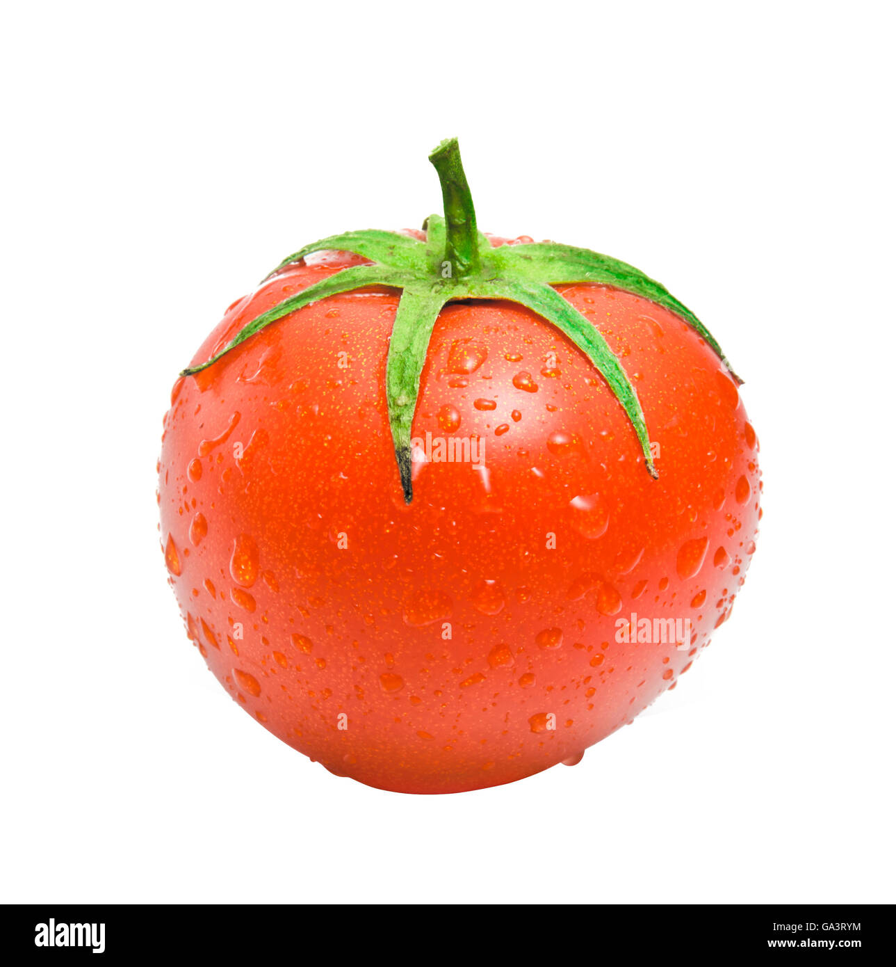 Fresh Red Tomato Fruit Isolated on White Background Stock Photo - Alamy
