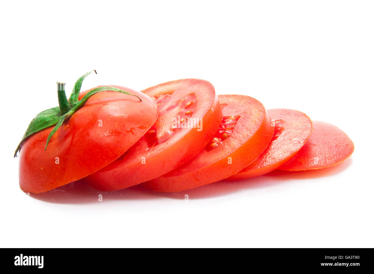 Tomato slices Cut Out Stock Images & Pictures - Alamy