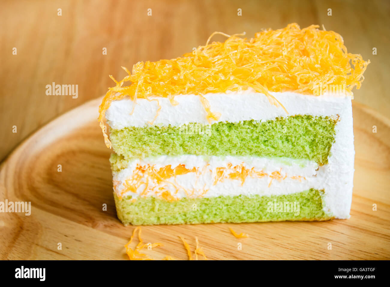Foi thong cake, thai dessert Stock Photo - Alamy