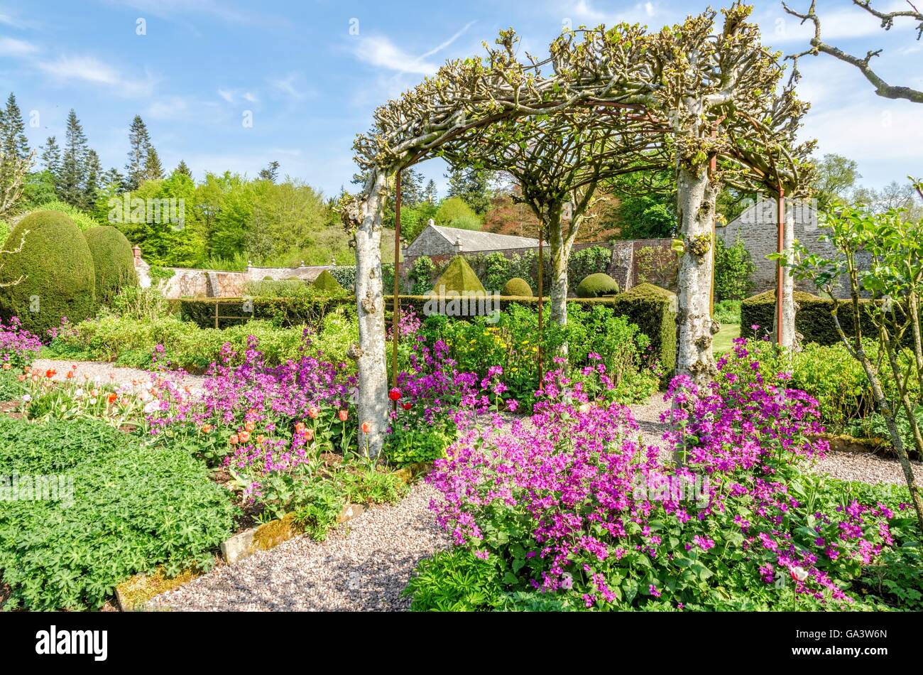 Grounds and gardens, Hutton in the Forest, Cumbria, England Stock Photo ...
