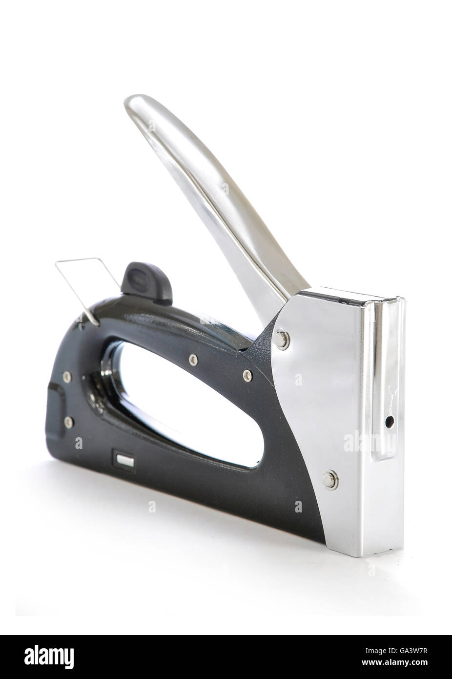 Staple Gun Isolated on White Background Stock Photo - Alamy