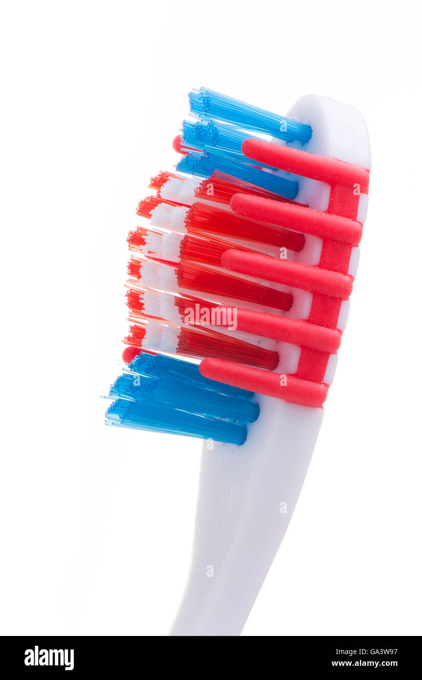Colorful Toothbrush Head isolated on White Stock Photo - Alamy