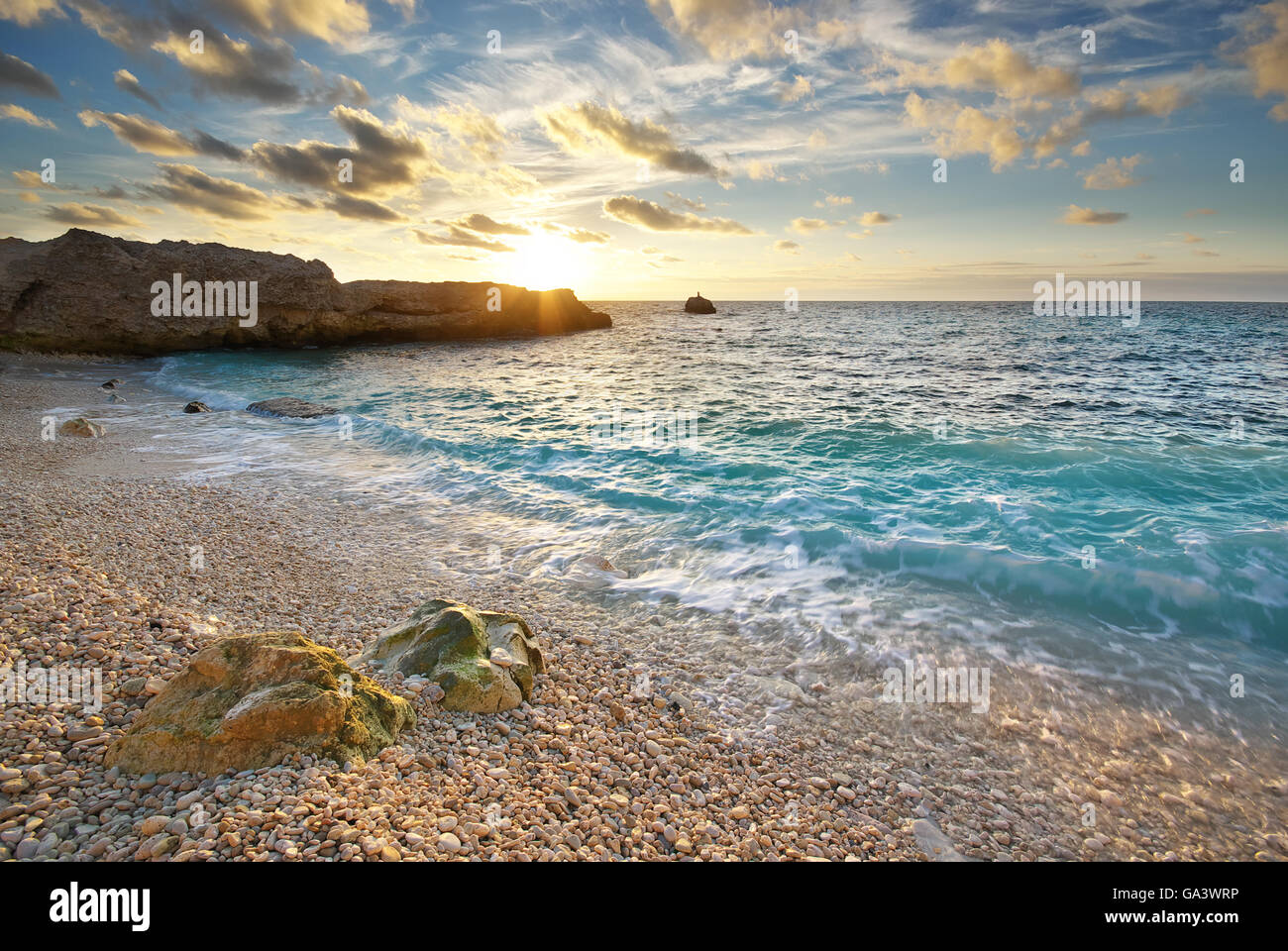 Beautiful seascape. Composition of nature Stock Photo - Alamy