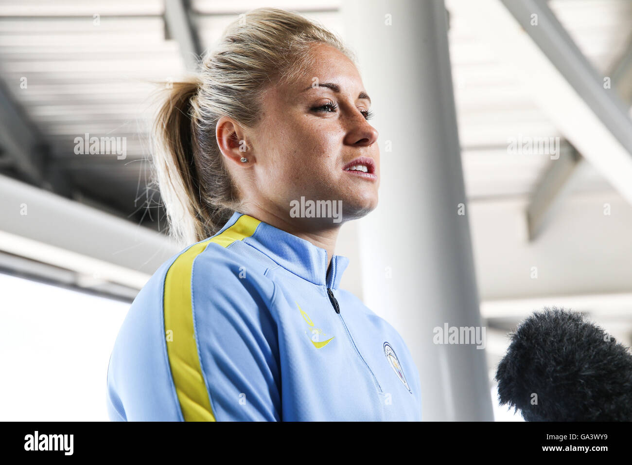 Manchester City women's Stephanie Houghton at the Etihad Stadium ...