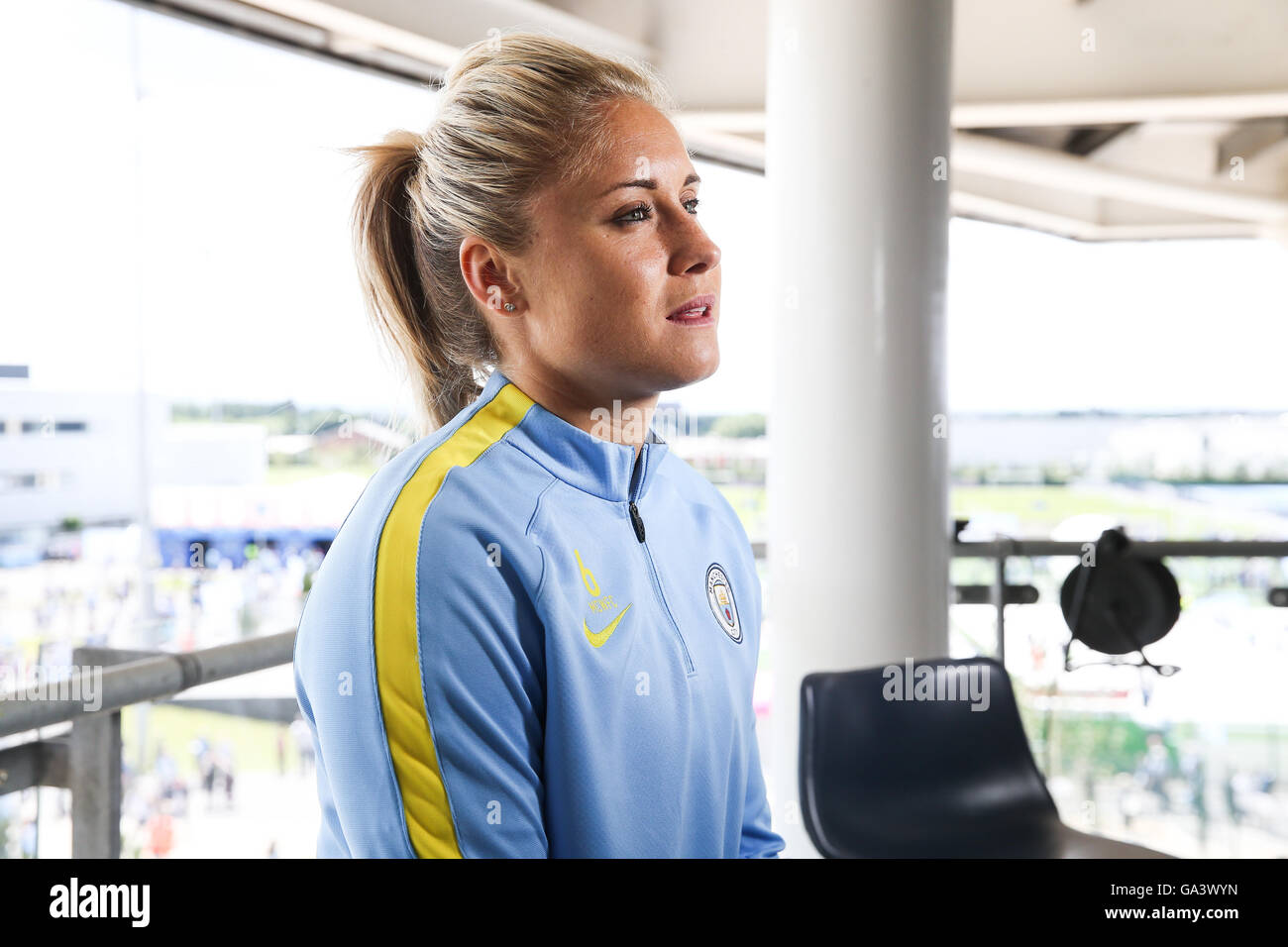 Manchester City women's Stephanie Houghton at the Etihad Stadium ...