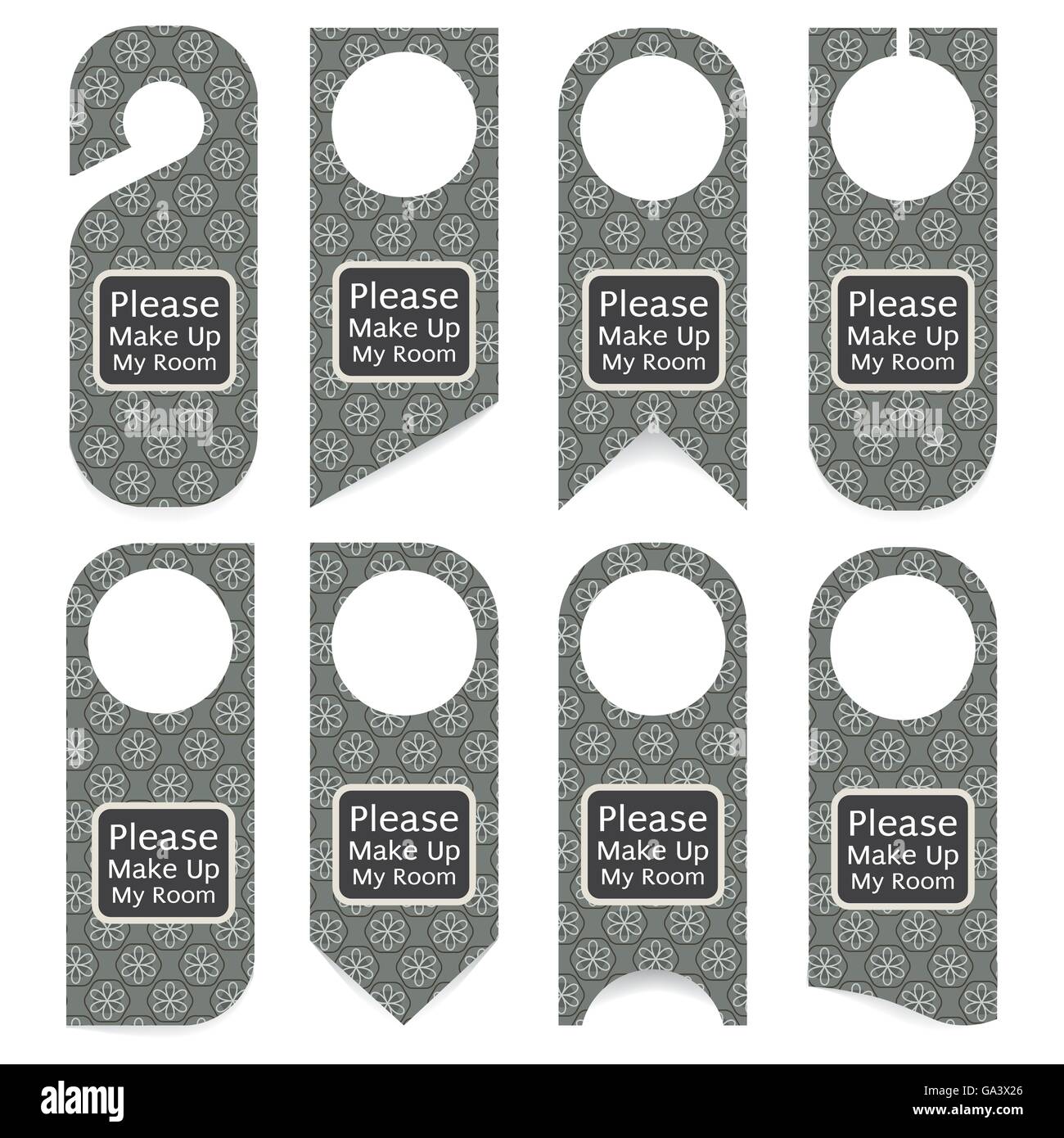 Set Of Vintage Style Door Hanger Vector Illustration Stock Vector Image ...