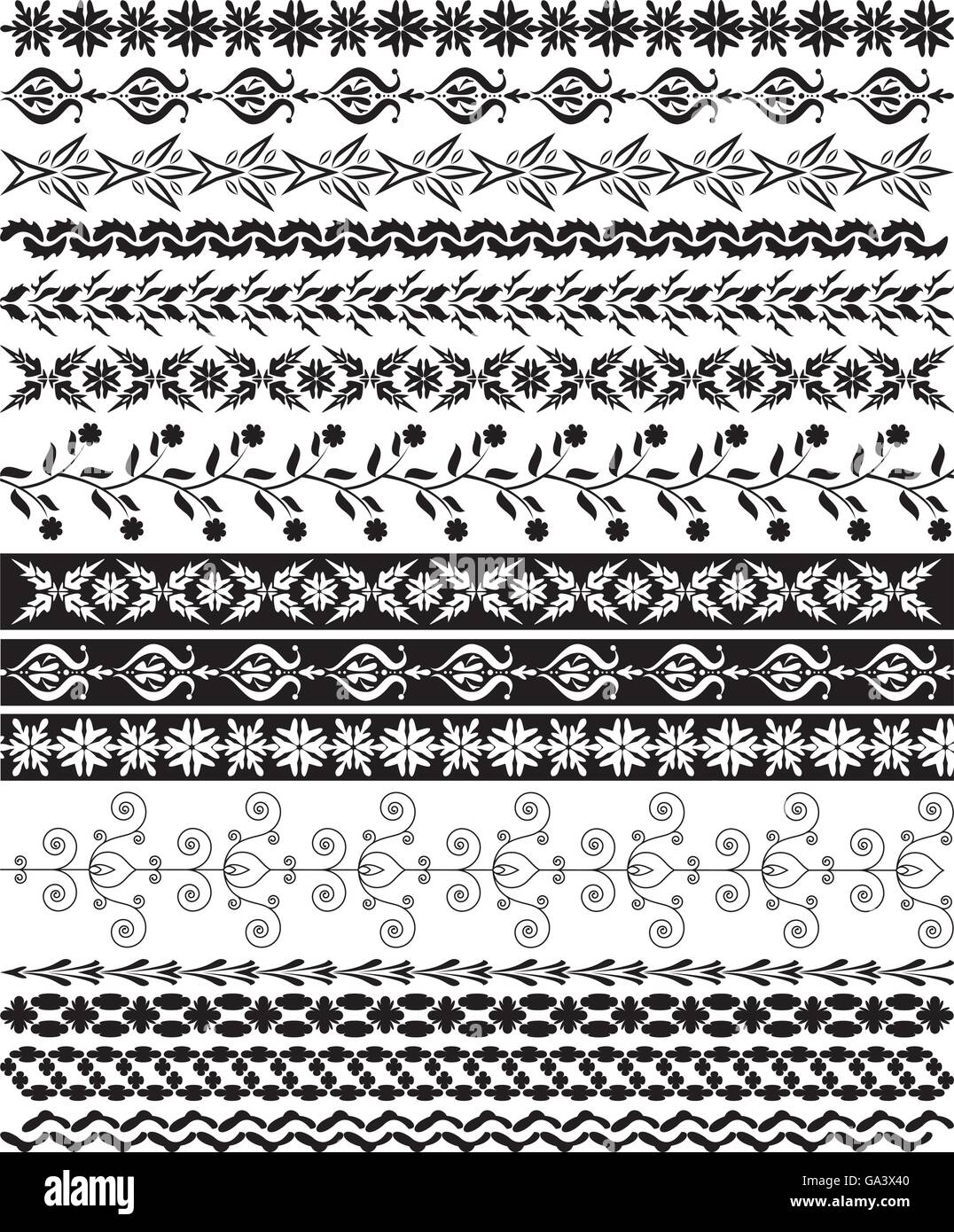 Line art borders Stock Vector Images - Alamy